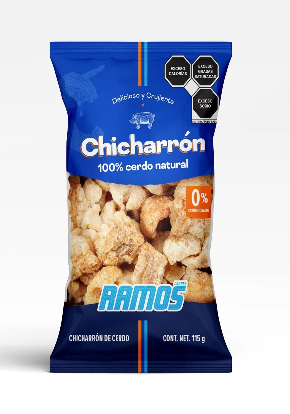 Chicharrón botanero 115 g – Carnes Ramos MX